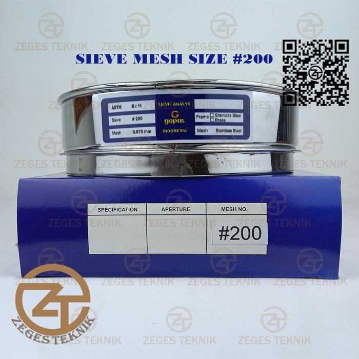 Jual Sieve Mesh Size 200 -- Sieve Test Analys -- Ayakan Tanah Standart ...