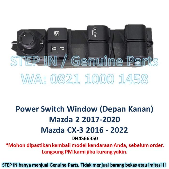 Jual Switch power window Tombol kaca pintu depan Mazda CX3 CX-3 DH4S66350 - Jakarta Utara - Step ...