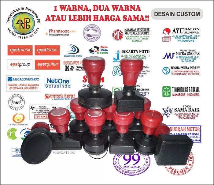 Jual STEMPEL CUSTOM/ STEMPEL WARNA / STEMPEL MURAH / CAP OTOMATIS ...