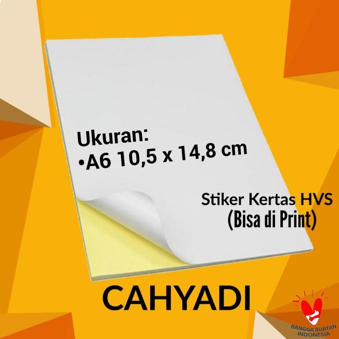 Jual Kertas Sticker Label HVS ( Dove ) A6 Ukuran 10,5 x 14,8 cm ( 100 ...