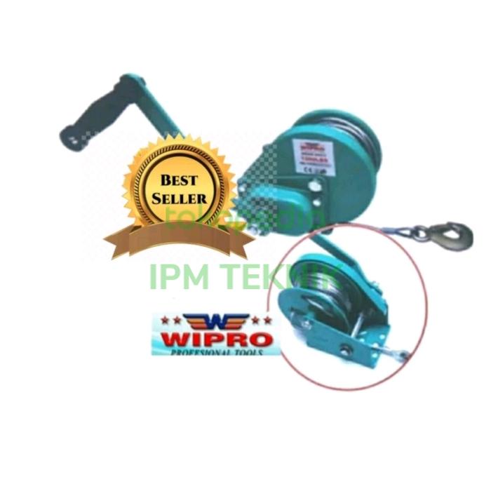 Jual Alat derek Hand winch Katrol manual derekan WIPRO 1200 LBS 500kg ...