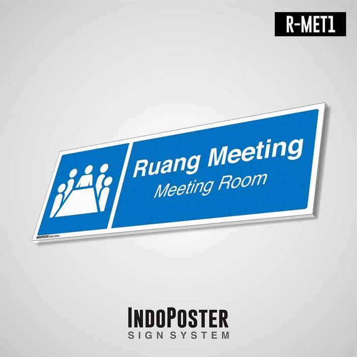 Jual Sign tanda plakat petunjuk ruang meeting room rapat kantor office ...