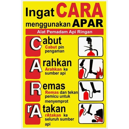 Jual Label Akrilik Petunjuk Penggunaan Apar - APAR(20X30), STIKER VINYL ...
