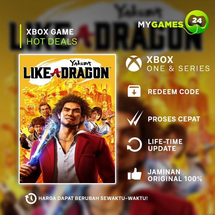Jual Yakuza like a dragon Xbox one series X|S redeem - Kota Bekasi - MyGames24 | Tokopedia
