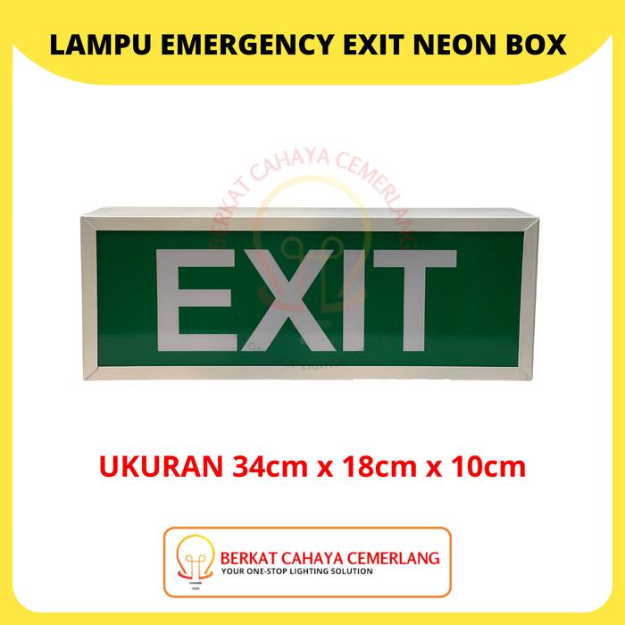 Jual Lampu Emergency Hokito EXIT NEON BOX - Jakarta Barat - Berkat ...
