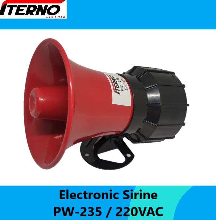 Jual Electronic Sirine Sirene PW-235 220VAC Buzzer Alarm Iterno - Kota ... Jual Electronic Sirine Sirene PW-235 220VAC Buzzer Alarm Iterno - Kota ...