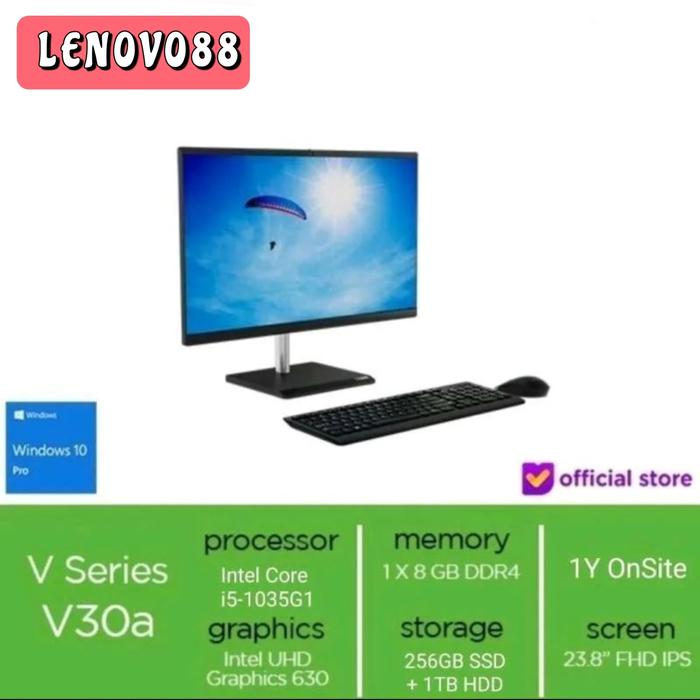 Jual Lenovo AIO V30a-24IIL Core i5-1035G1 8GB 256GB SSD + 1TB HDD WIN 10 - Jakarta Pusat ...