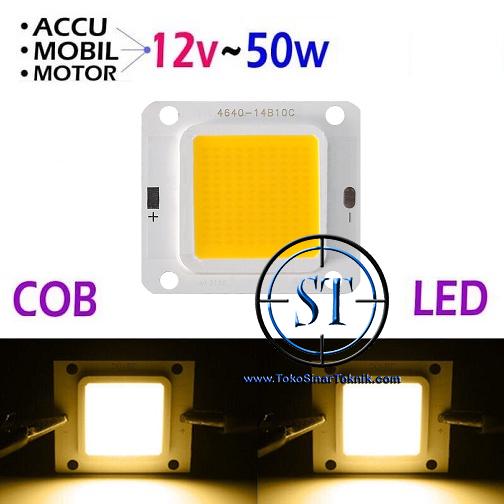 Jual Kotak LED COB 50W DC 12-24V High Power Led Lampu Sorot Motor Mobil ...