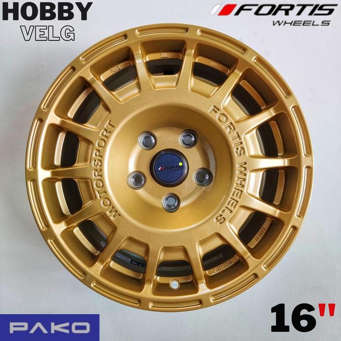Jual VELG MOBIL FORTIS WHEELS BY PAKO PRW 16 R16 x 7 5H 114,3 38 RALLY ...