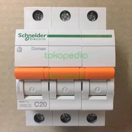 Jual Mcb Schneider Domae 3p 20a / 3 Phase 20 Ampere Original - Jakarta Pusat - Napi elektrik ...