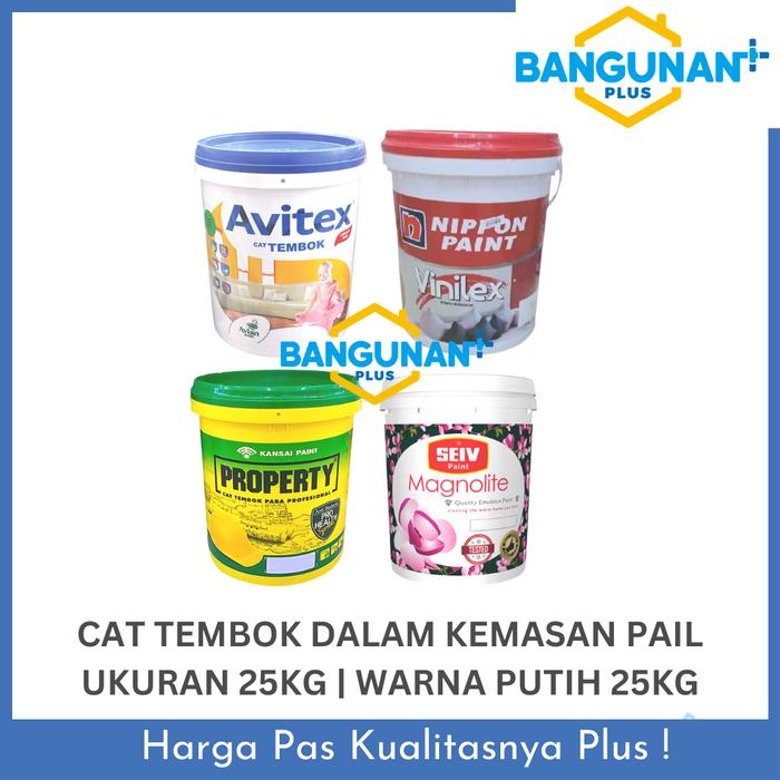 Jual CAT TEMBOK PUTIH KEMASAN PAIL (EMBER BESAR) - PROPERTY PUTIH - Kab ...