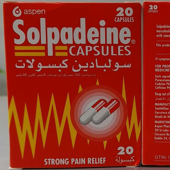 Jual Solpadeine capsul saudi murah isi 24 capsul , penghilang nyeri ...