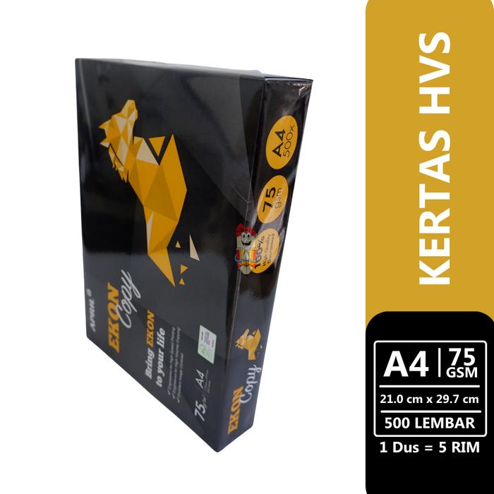 Jual Kertas HVS Kertas Fotocopy kertas print Ekon Copy A4 75 gsm - Kota ...