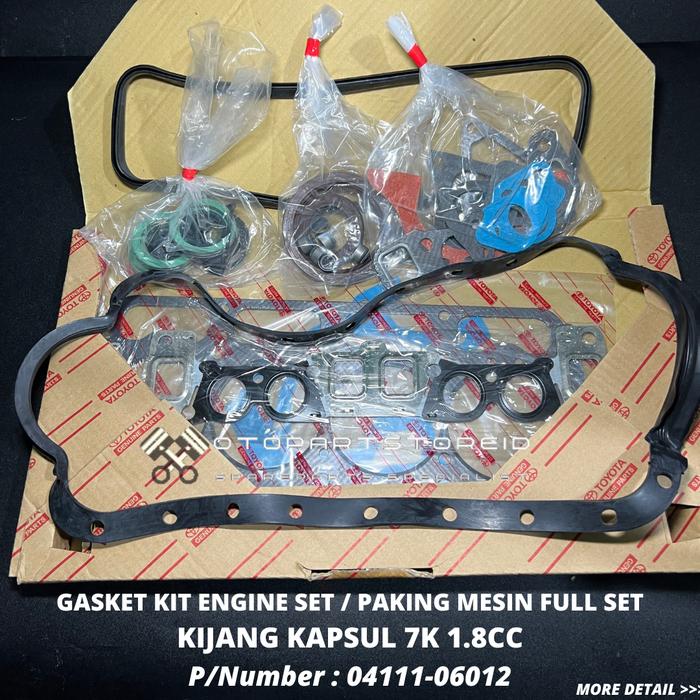 Jual PACKING GASKET FULL SET / PAKING ENGINE SET KIJANG KAPSUL 7K ...