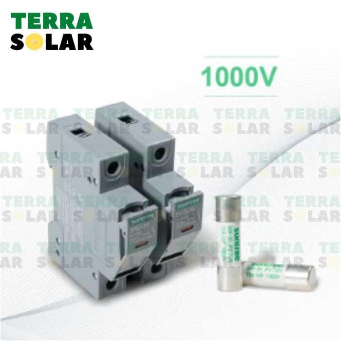 Jual SUNTREE PV DC 1000V Fuse/Sekring/+Holder Pengaman DC Solar Surya ...