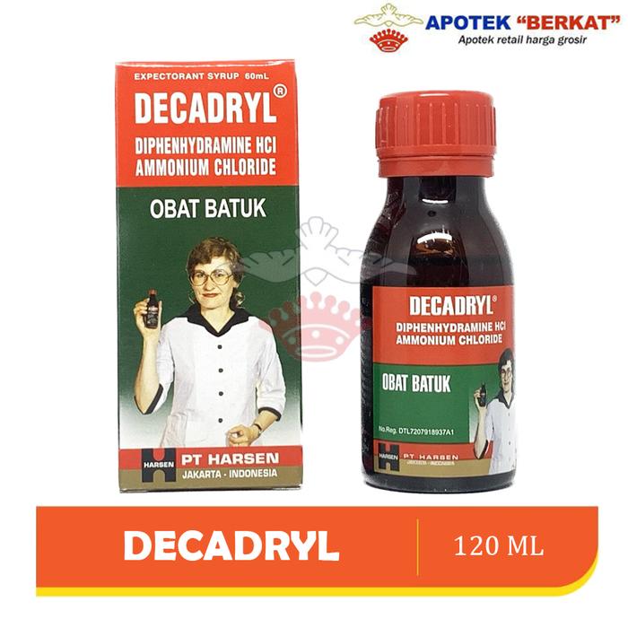 Jual DECADRYL EKSPEKTORAN SIRUP 60 ML/120 ML OBAT BATUK BERDAHAK - 120 ...
