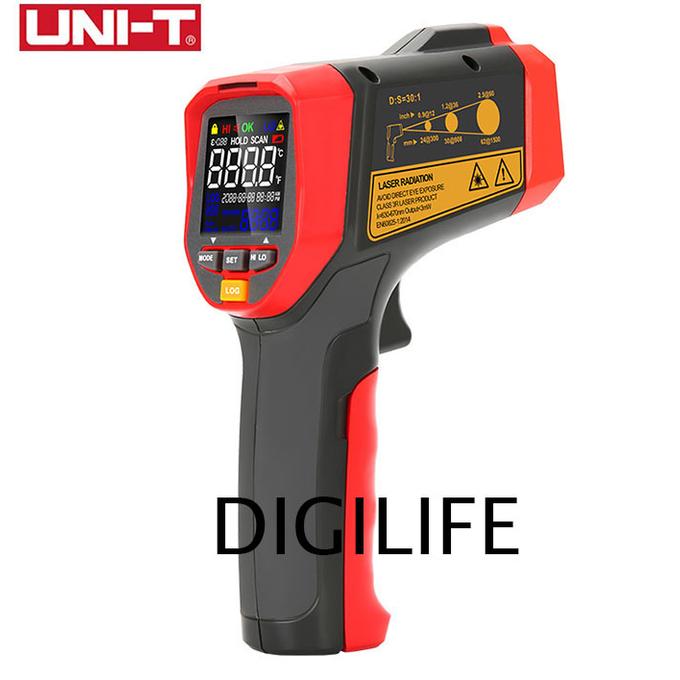 Jual Infrared Thermometer UNI-T UT302D+ Gun Termometer UNIT Thermogun ...