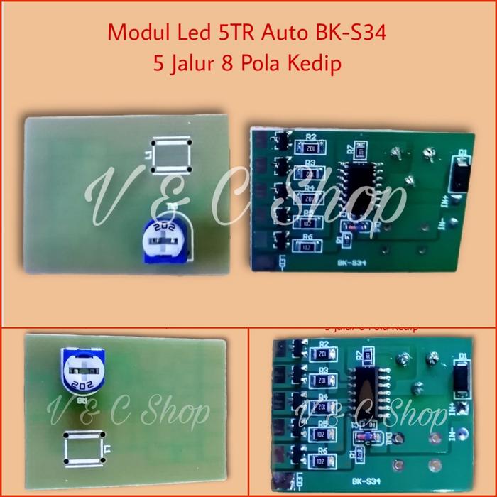 Jual Modul Led 5TR Auto BK-S34 5 Jalur 8 Pola Kedip - Kab. Tangerang - V&C SHOP | Tokopedia