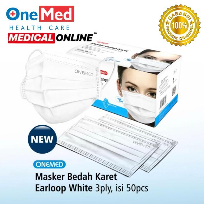 Jual MASKER ONEMED EARLOOP ISI 50 PUTIH MEDICALONLINE MEDICAL ONLINE ...