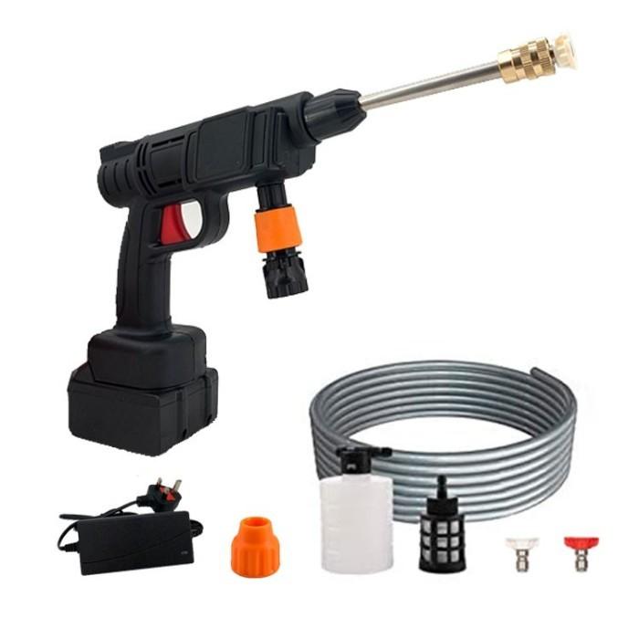Jual Alat Cuci Mobil Jet Washer Portable Water Spray Gun Cordless ...