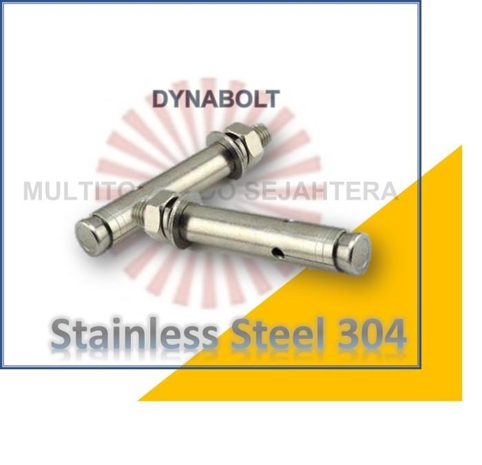 Jual DYNABOLT SS M6 X 80 Baut Beton Dinabolt Stainless Steel m6x80 ...