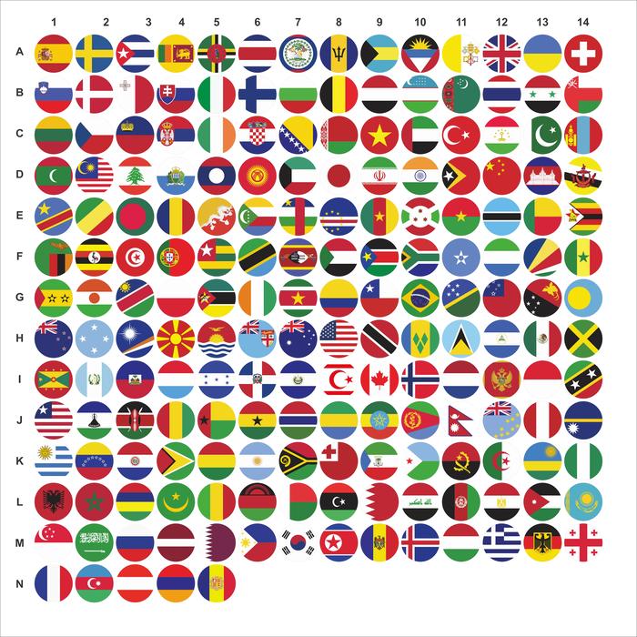Jual Bendera bulat dunia / world flags / flag - Kota Bandung - GF ...
