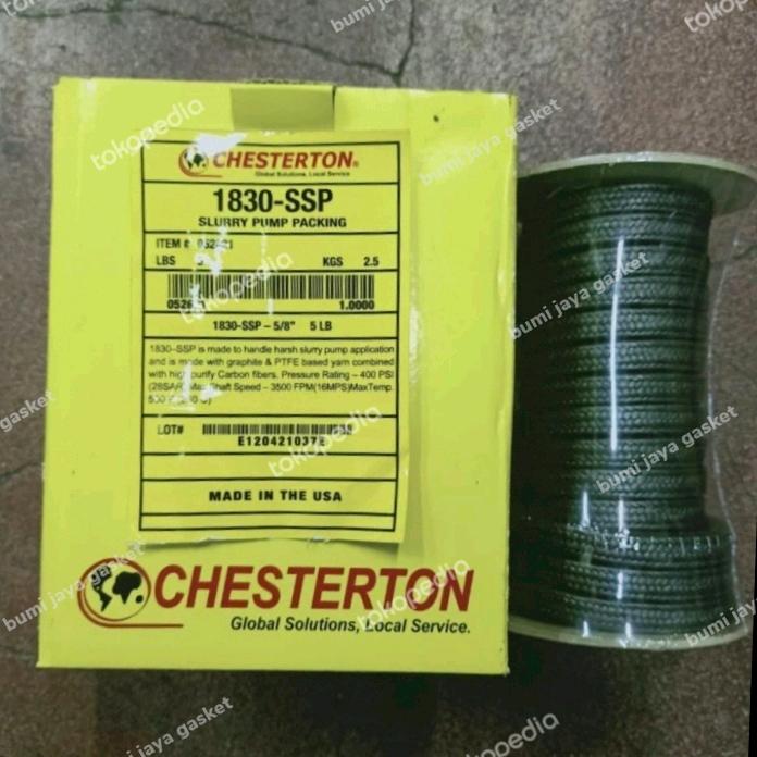 Jual gland packing chesterton 1830 SSP 20mm x 2.5 kg - Jakarta Barat ...
