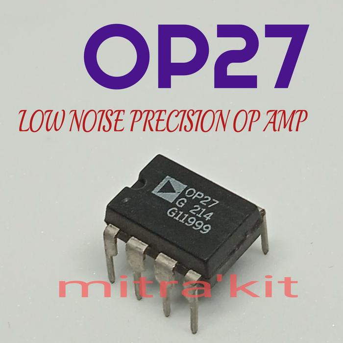 Jual OP27 IC OPAMP Analog Device OP27 Low noise Precision Opamp 8pin Dip - Kab. Bandung ...