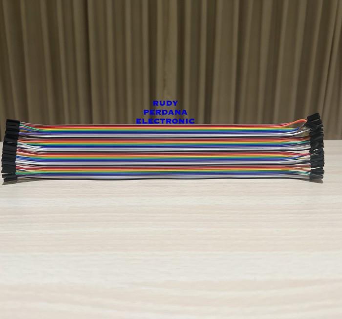 Jual KABEL CABLE JUMPER DUPONT PELANGI FEMALE TO FEMALE 40 PCS PIN 30 ...