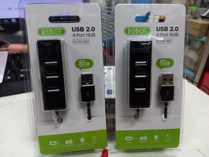 Jual Robot 4 Port USB HUB H140-80 (Panjang Kabel 80cm) Original ...