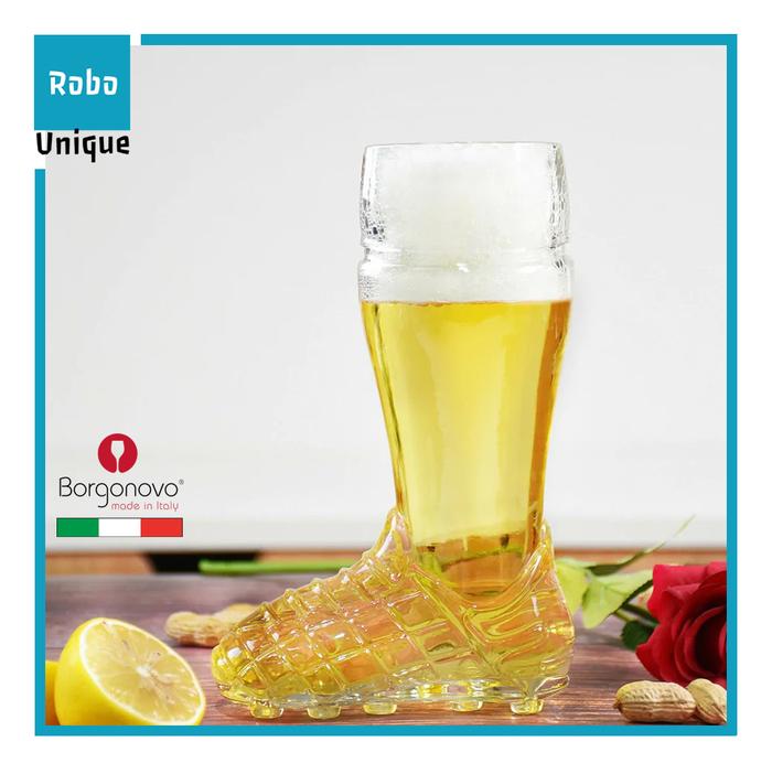 Jual Borgonovo Soccer Boot Beer Glass Gelas Bir Jus 500ml Made in Italy ...