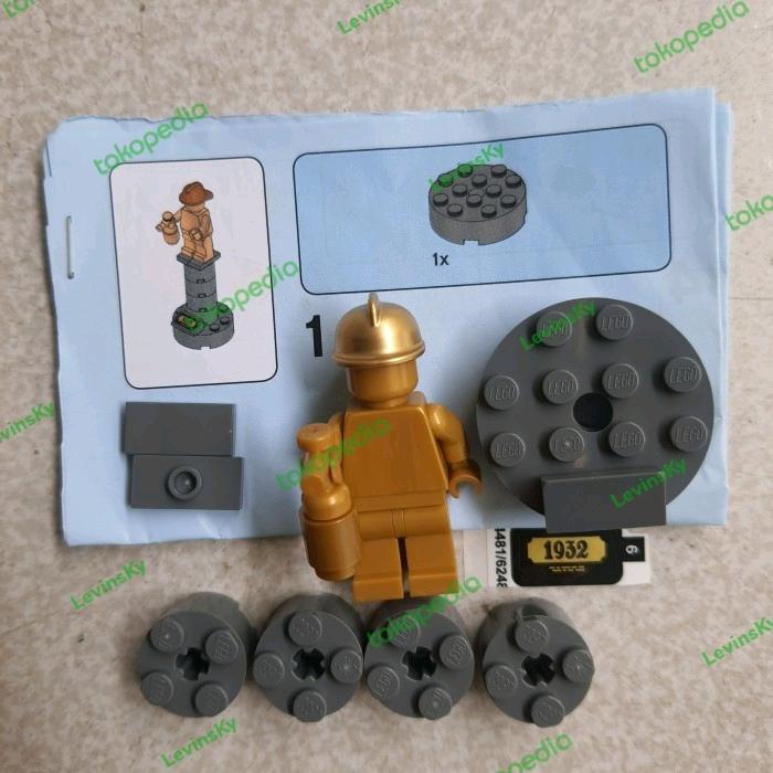Jual Lego 60207 CTY0989 Minifigure Statue Pearl Gold Firefighters ...