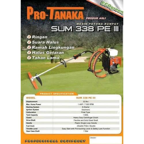 Jual Mesin potong rumput ProTanaka (Pro Tanaka) sum 338 pe iii - Kota Surabaya - UD. Unggul ...