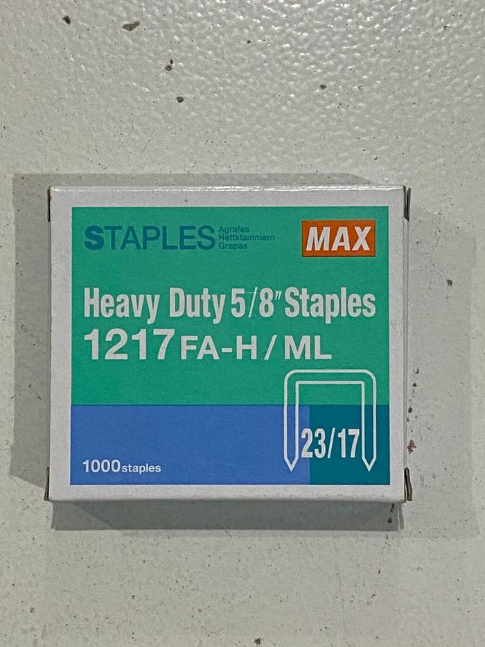 Jual Isi Staples Max no 1217 / 23/17 ORIGINAL / Isi Staples Max Besar Duduk - Kota Pasuruan ...