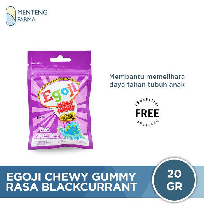 Jual Egoji Chewy Gummy Blackcurrant Isi 10 Butir - Permen Gummy Vitamin ...