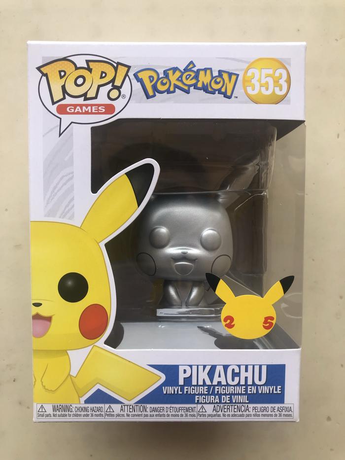 Jual Funko POP! Games Pokemon - Pikachu 25th Anniversary (Silver ...