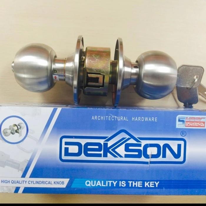 Jual HANDLE KUNCI BULAT DEKSON DL-8587 PINTU KAMAR MANDI STAINLESS ...