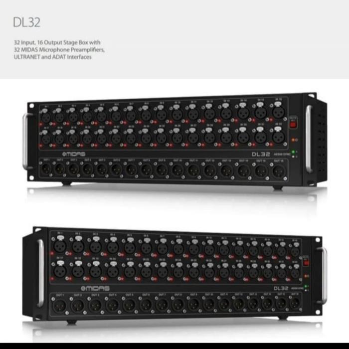 Jual Midas DL32 stage box/Stage box midas DL32/Midas stage box DL32 ...