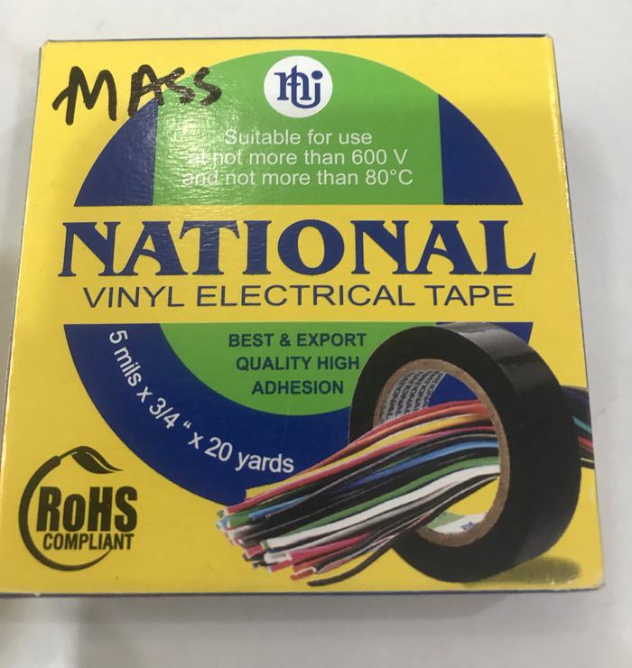 Jual Selasiban listrik/ Vinyl Electrical Tape National - Kota Medan ...