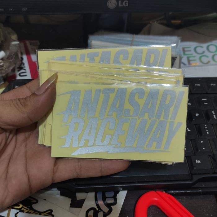 Jual sriker ANTASARI RACEWAY stiker motor matic - Putih, 12cm - Kota ...