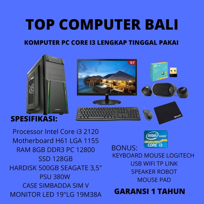 Jual Komputer Rakitan PC Core i3 RAM 8GB Lengkap tinggal pakai - Kota ...