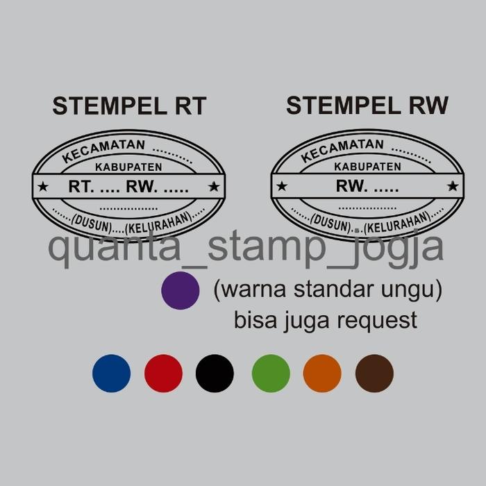 Jual STEMPEL RT RW - Kota Yogyakarta - Stempel Quanta | Tokopedia
