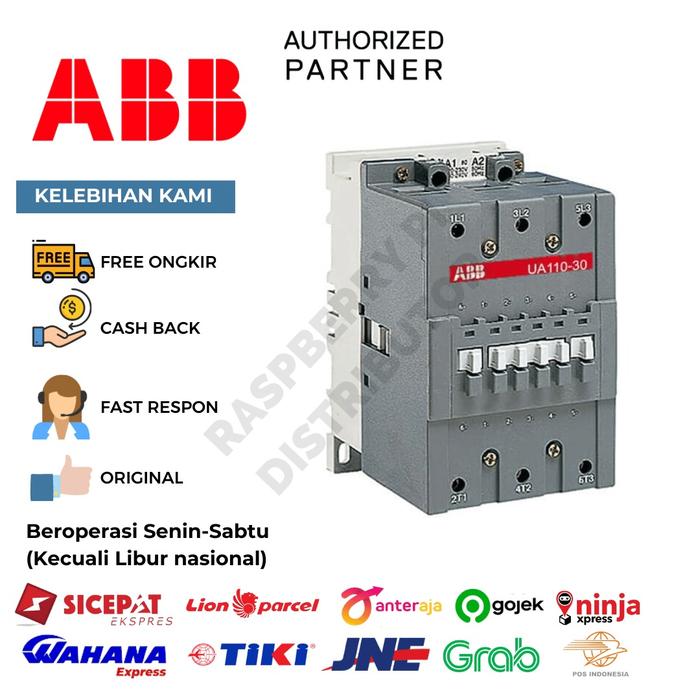 Jual ABB Contactor UA110-30-00RA 220-230V 50Hz 1SFL451024R8000 ...