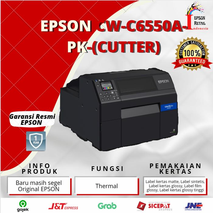 Jual Printer Epson CW-C6550A (PK); COLOR INKJET PRINTER 8inch (CUTTER ...
