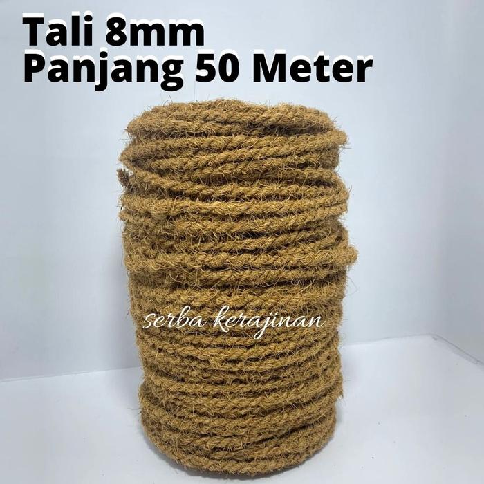 Jual Tali Sabut 8mm Panjang 50 Meter - Tali Bambu - Tali Tambang Kuat ...