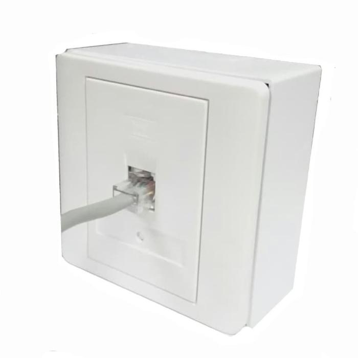 Jual Wall Port Rj45 Face plate rj45 + Modular cat6 + Box FACEPLATE RJ45 ...