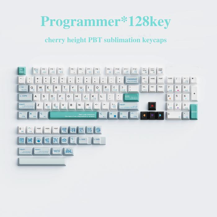 Jual Keycaps Cherry Programmer 128 Keys For Mechanical Keyboard PBT DYE ...