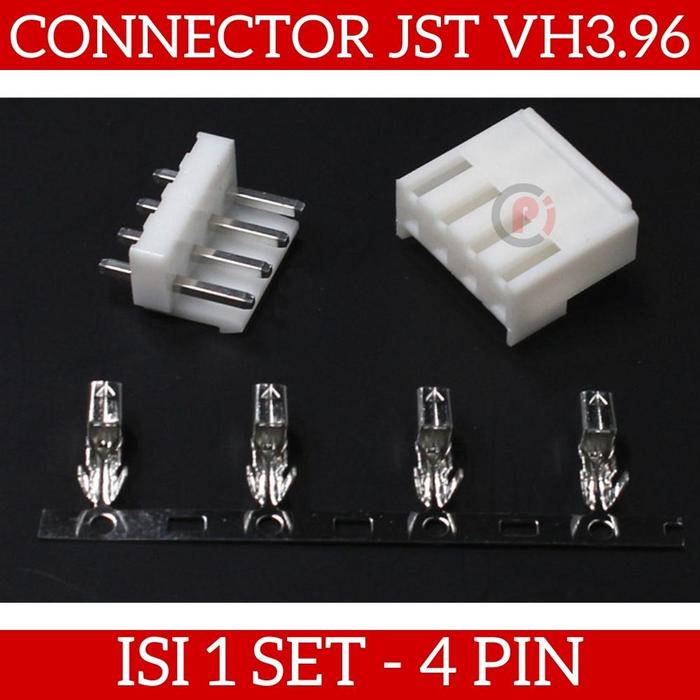 Jual SET Konektor JST VH3.96 4P Male Female Pin Kaki Lurus 3.96mm 4 Pin - Kota Medan - Pi ...