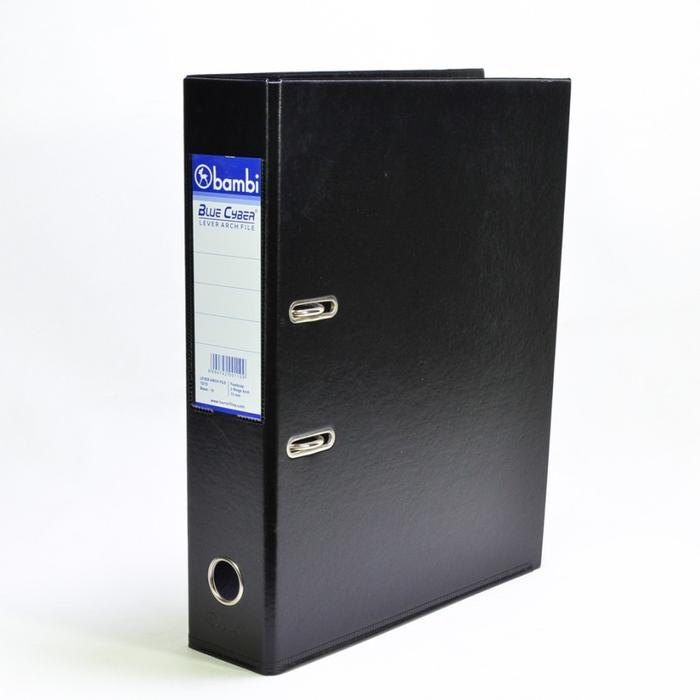 Jual Ordner Bambi Lever Arch File 1010 Folio / Arsip Dokumen F4 - Hitam ...