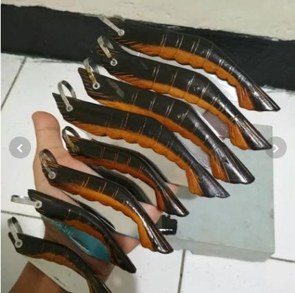Jual Pisau lipat kayu motif udang jadul klasik antik unik kuno lawas ...
